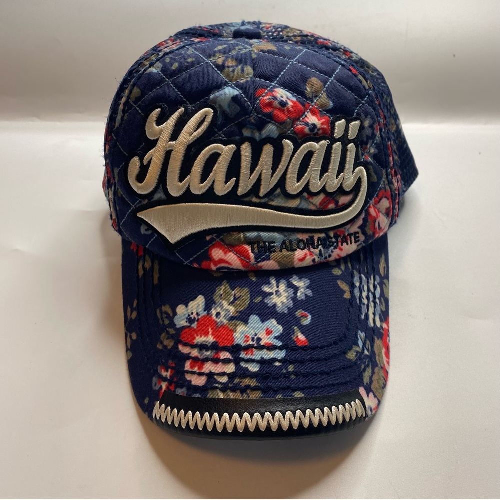 Robin Ruth Floral Cap Hawaii The Aloha State Blues Nw… - Gem